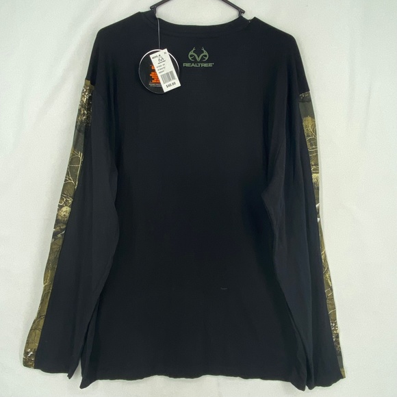 Realtree | Shirts | Realtree Mens Size Xl Long Sleeve Tshirt Black Logo Graphic Camouflage ...